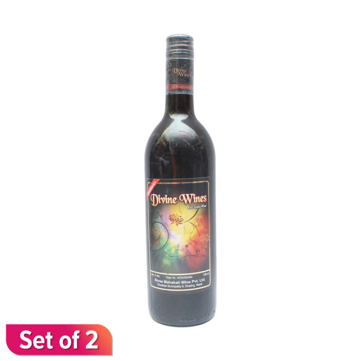Divine Red Wine 750ml (Set of 2) | Daraz.com.np
