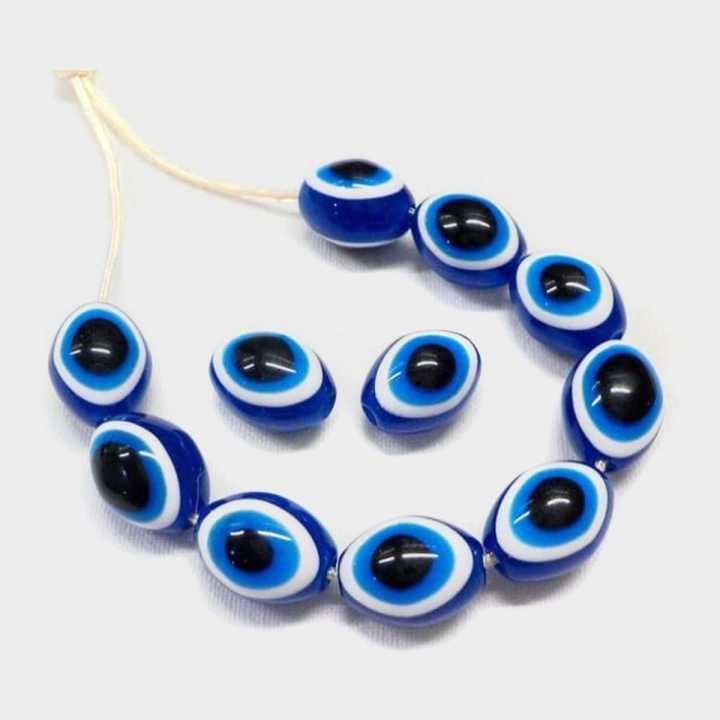 20 Piece Packet Oval Evil Eye beads | Daraz.com.np