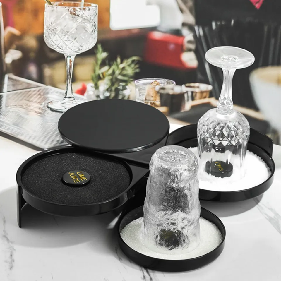 Rustic Stoneware Bar Rimmer Sugar Salt Ceramic Glass Cocktail Salt And ...