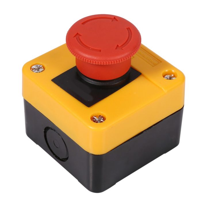 Weatherproof Red Emergency Stop Switch 660V Push Button Emergency Stop ...