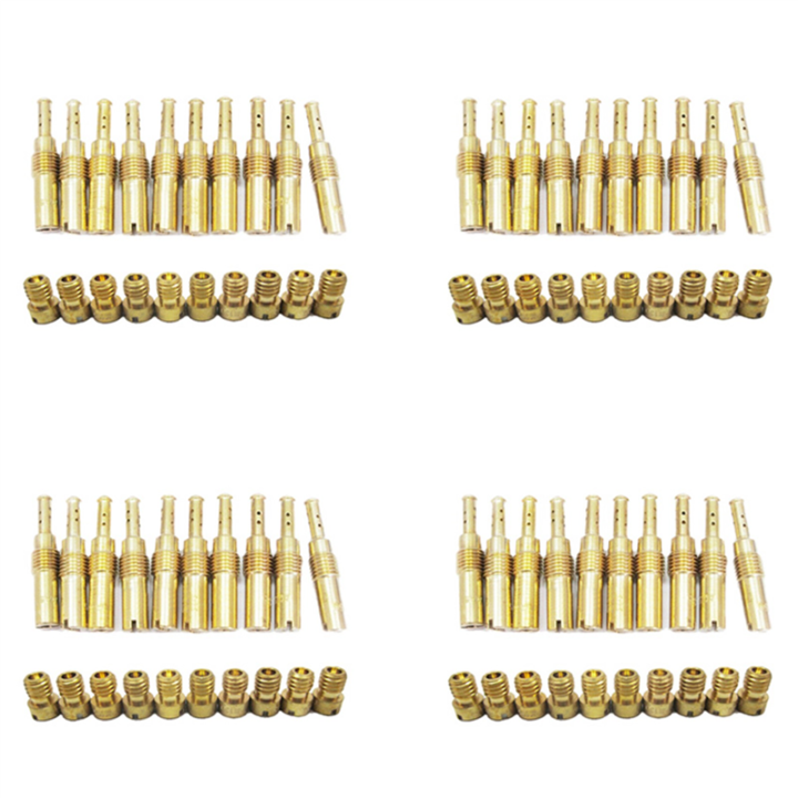 40Pcs Carburetor Main Jet Kit & 40Pcs Slow/Pilot Jet for PWK CVK PWM KSR PWM Motorcycle ...