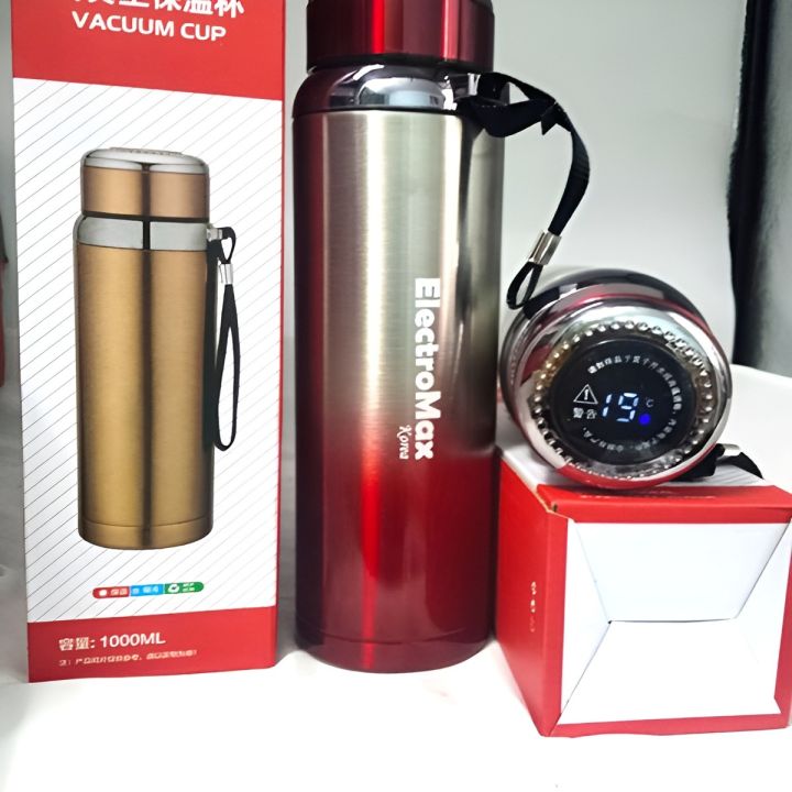 Digital Vacuum Flask Thermos Double Wall Vacuum Insulated Stainless ...