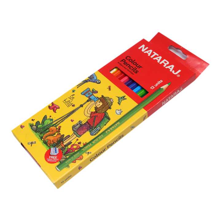 Nataraj Color Pencils For Bright Colouring With Sharpner | Daraz.com.np