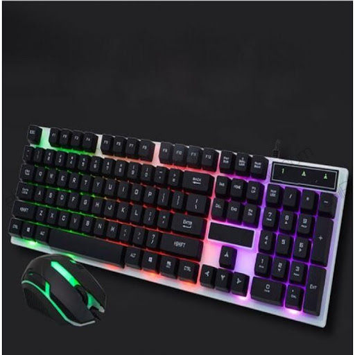 G21B LED Backlight USB Mechanical Feel Gaming Keyboard Mouse Combo ...