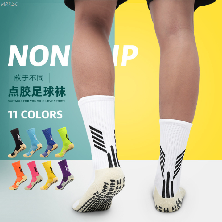 MRK3C Anti Quality Sports Slip Best Soccer Socks Adults Athletic Grip ...