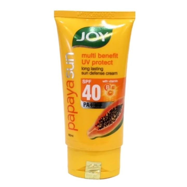 Multi Benefit UV Benefit Long Lasting Papaya Sun Defense Cream SPF 40 PA+++ 60ml | Daraz.com.np