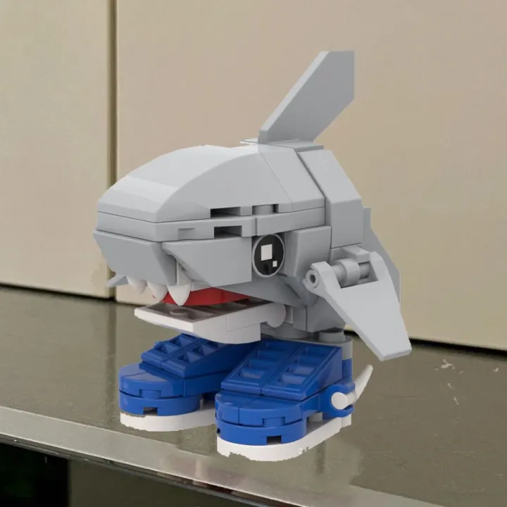 DIY Blocks Toys Shark Figurine Tralalero Tralala Figure Ornament ...