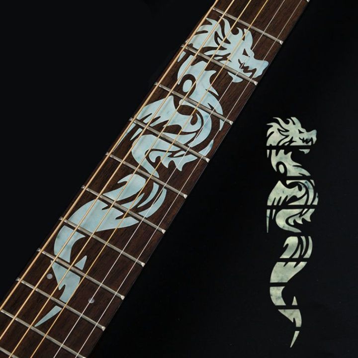 22 Styles Beautiful Electric Guitar Parts Fretboard Sticker Cross Inlay ...