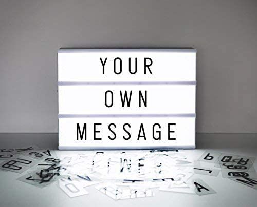 Large A4 Cinema Light Box | 90 Characters & Symbols | DIY Cinematic LED ...