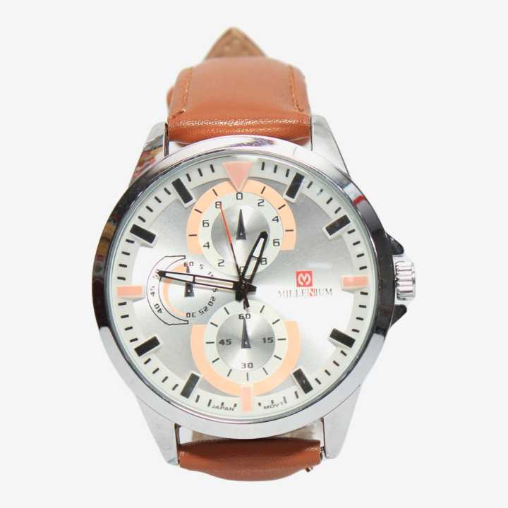 Millenium Round Dial Analog Quartz Watch For Men | Daraz.com.np