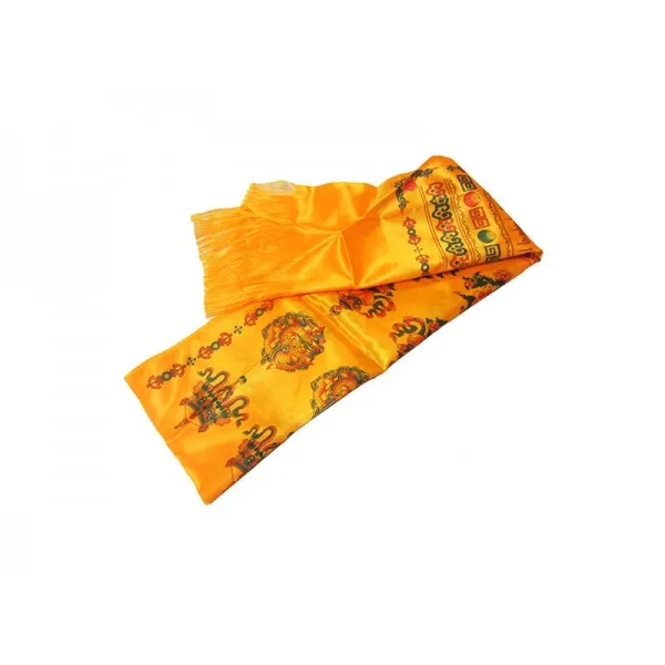 2 Pieces of Traditional Nepali Tibetan Design Silk Khada Length:- 125 ...