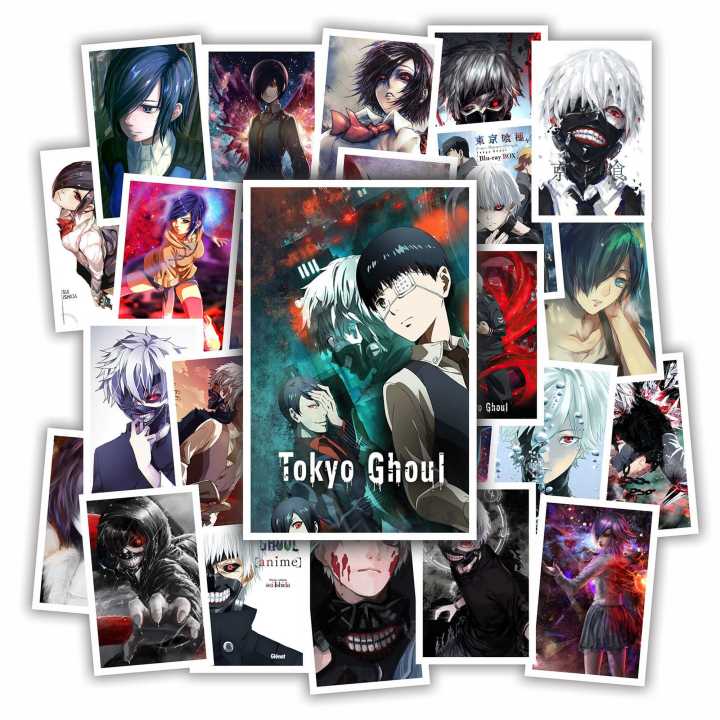 KYVOR Tokyo Ghoul Anime Collectible Sticker Pack of 25pcs (9cm x 6cm ...