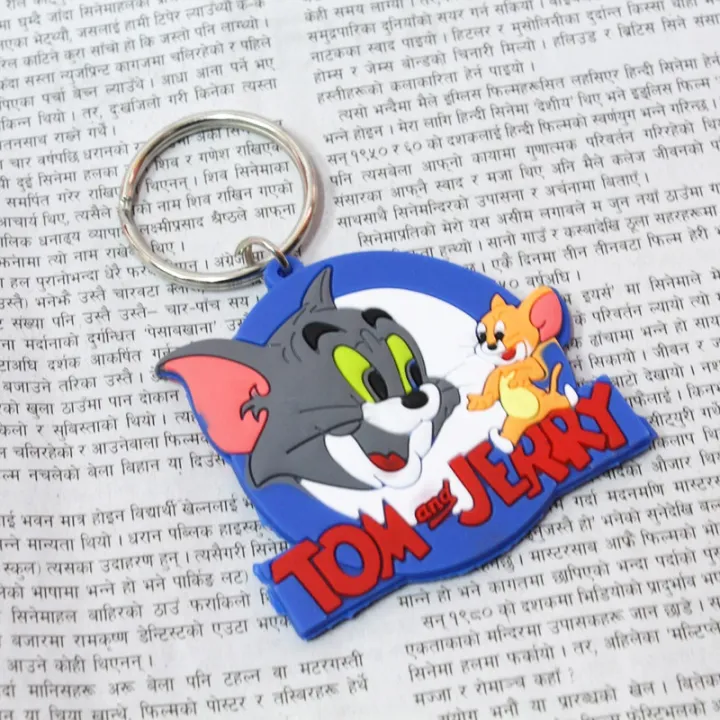 Tom And Jerry Design rubber Keyring | Daraz.com.np