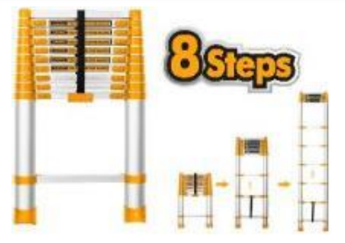 Ingco 8 Steps Telescopic Ladder Hlad08081 | Daraz.com.np