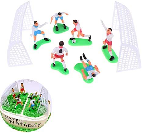 Cake Decor Football/Soccer Cake Topper Set of 8, Multi-Color | Daraz.com.np