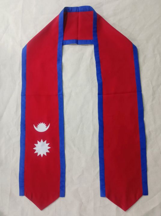 Bisesh Creation Nepal Khada Flag/Graduation Stole With Chandra Surya ...