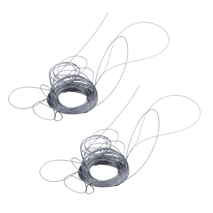 2X STAINLESS Steel Wire Rope Cable Rigging Extra, Length:15M Diameter:1 ...