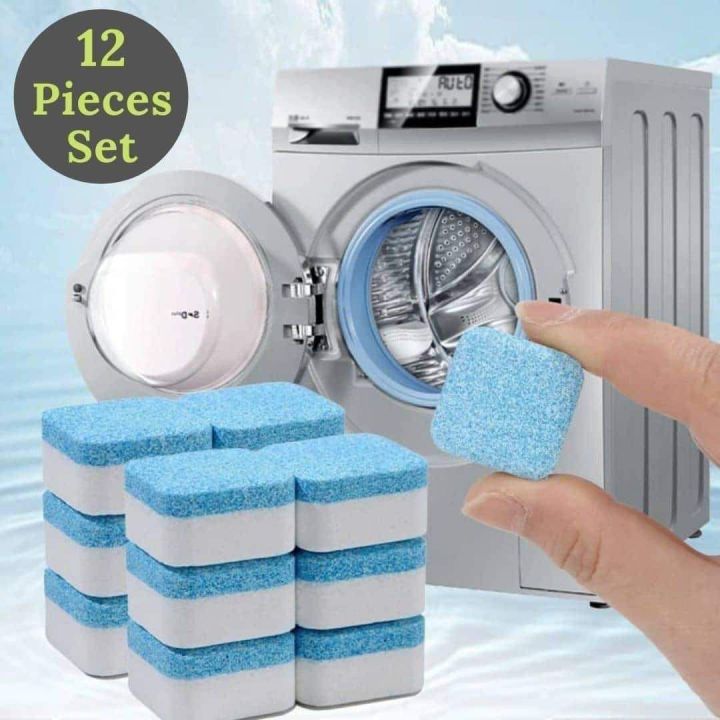 Washing Machine Tablet Deep Cleaner Washing Machine Drum Cleaner 12 ...