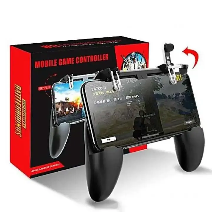W10 Mobile Phone Game Controller Gamepad Joystick Fire Trigger For Pubg ...