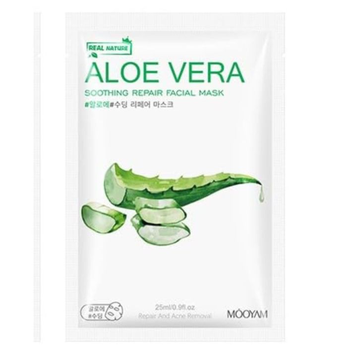 Soothing Aloevera Mooyam Facial Sheet Mask, Hydrating Face Masks ...