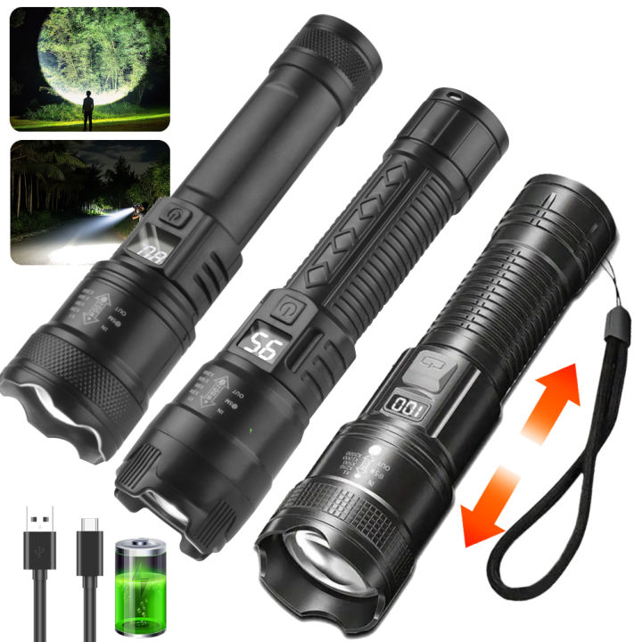 Original Rechargeable LED Torch Super Bright Adjustable Focus ...