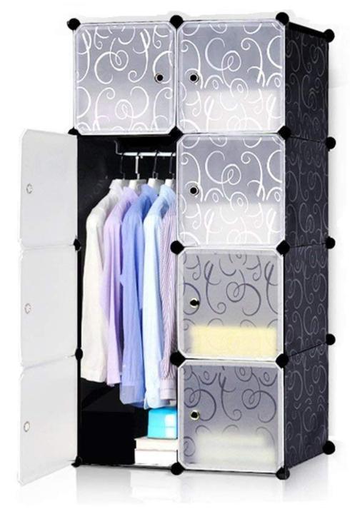 DIY 8 Cubes Collapsible Cabinet Plastic Wardrobe | Daraz.com.np