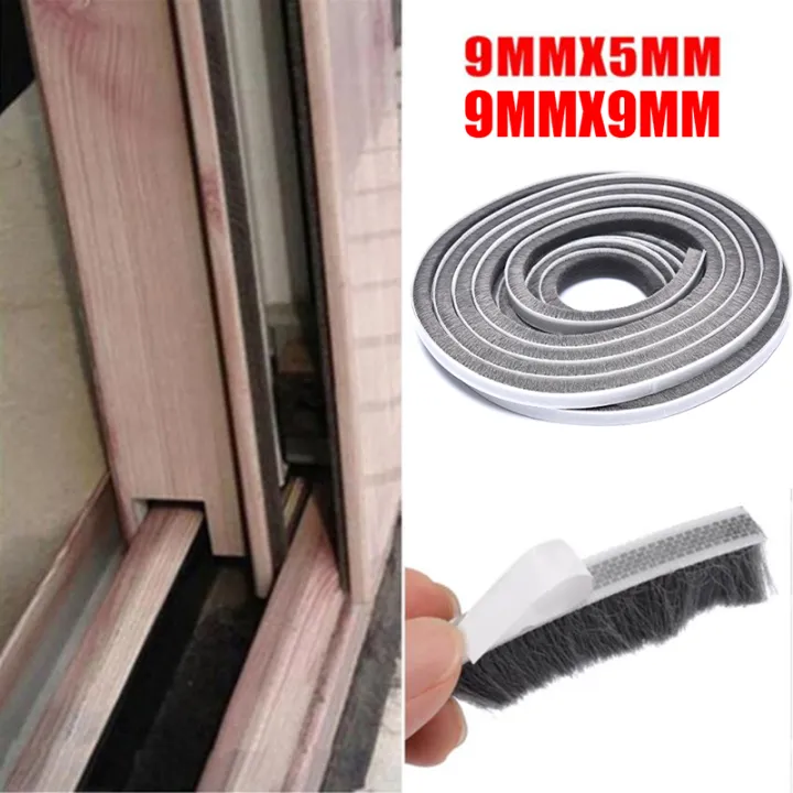 5M Door Window Frame Brush Seal Weather Strip Pile Draught Excluder ...