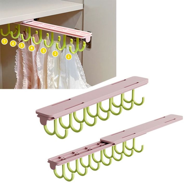 New Retractable Clothes Drying Rack Pull Out Wall Mounted Double-Row ...