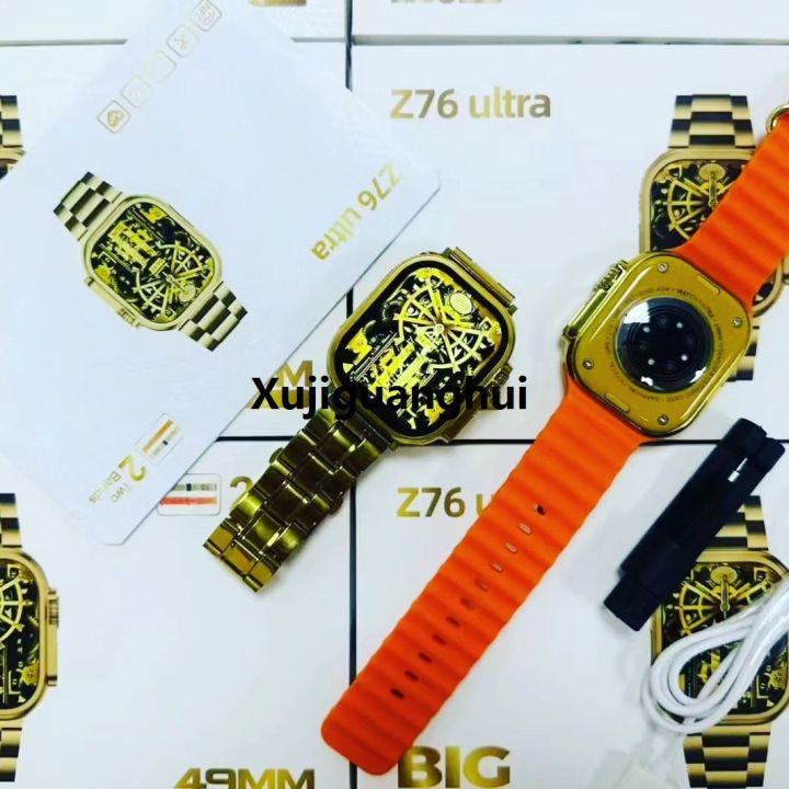 Xujiguanghui Z76 Ultra Smart Watch Golden Edition | BT Calling Big 2.06 ...