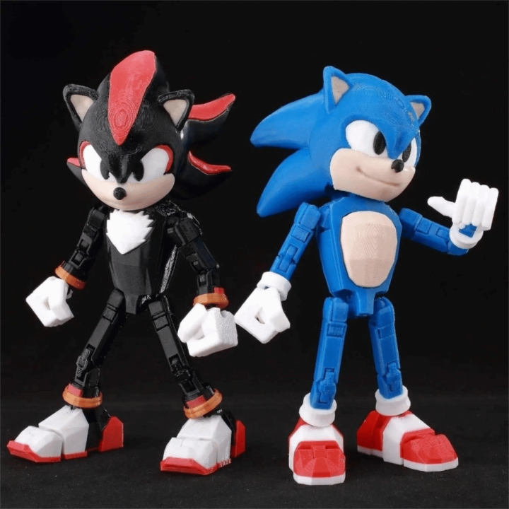 New Sonic The Hedgehog 3D Printed Action Figures Dummy13 Multi-Jointed ...