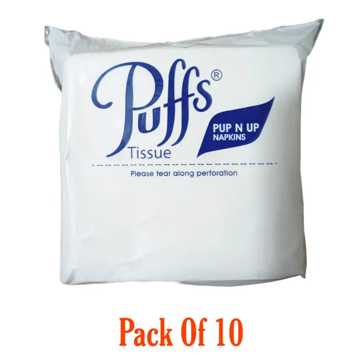 Puffs Pup N Up 2 Ply Soft Pop-Up Napkin 40GM - Pack Of 10 | Daraz.com.np