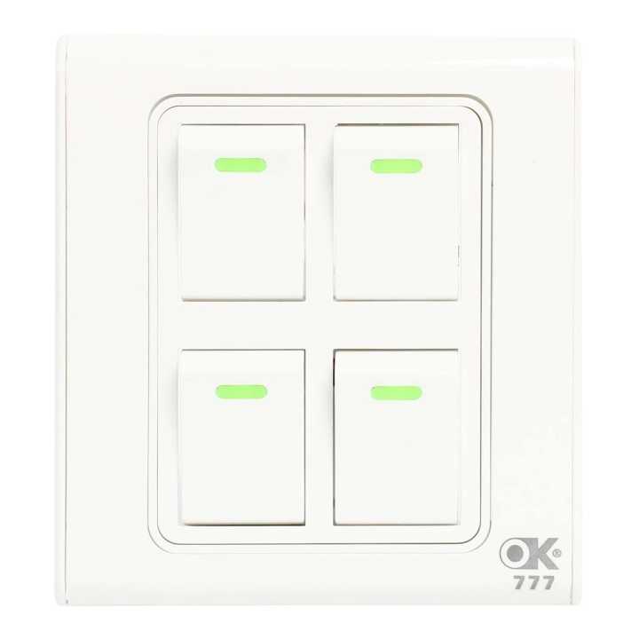 4 Gang 1 Way Switch | Daraz.com.np