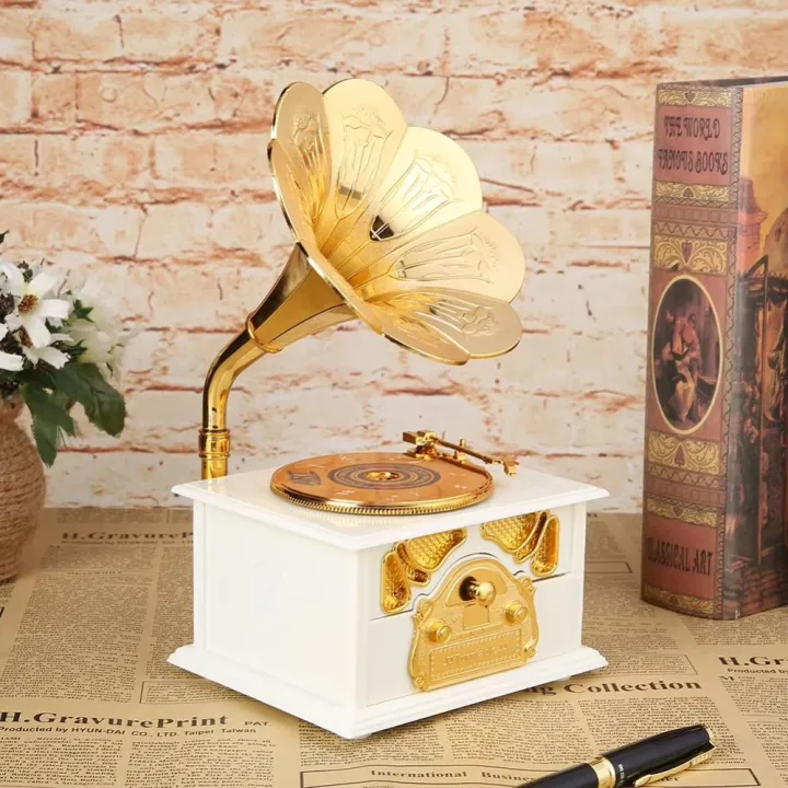 Creative European-style Gramophone Model Music Box Gramophone Model ...