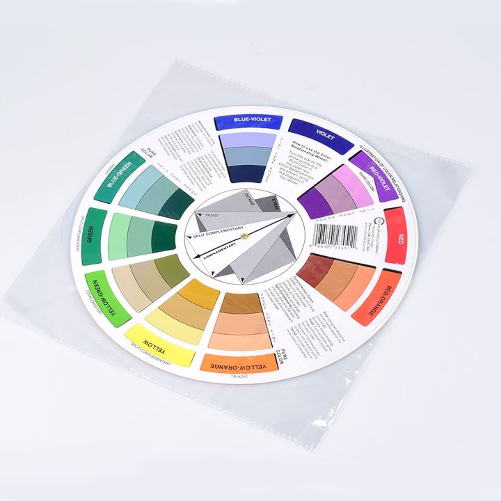 Round Pocket Guide 14cm Color Wheel Card Color Basic Color Spectrum ...