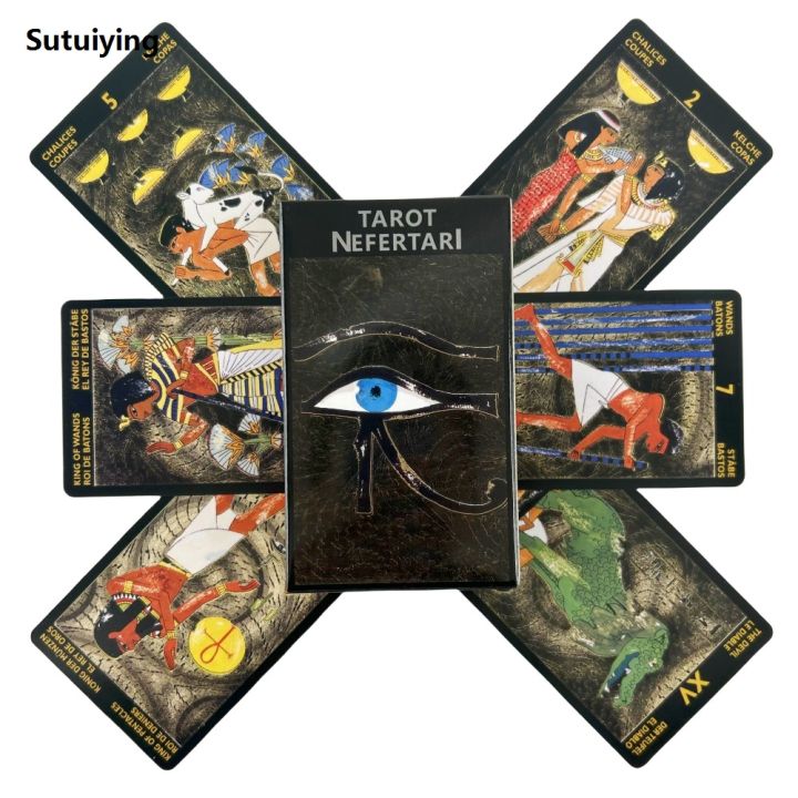 Sutuiying Tarot Nefertari Cards A 78 Deck Egyptian Oracle English ...