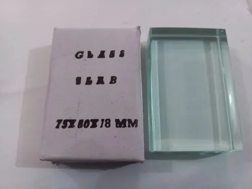 Rectangular Glass Slab 75 x 50 x 18 mm for Science lab | Daraz.com.np