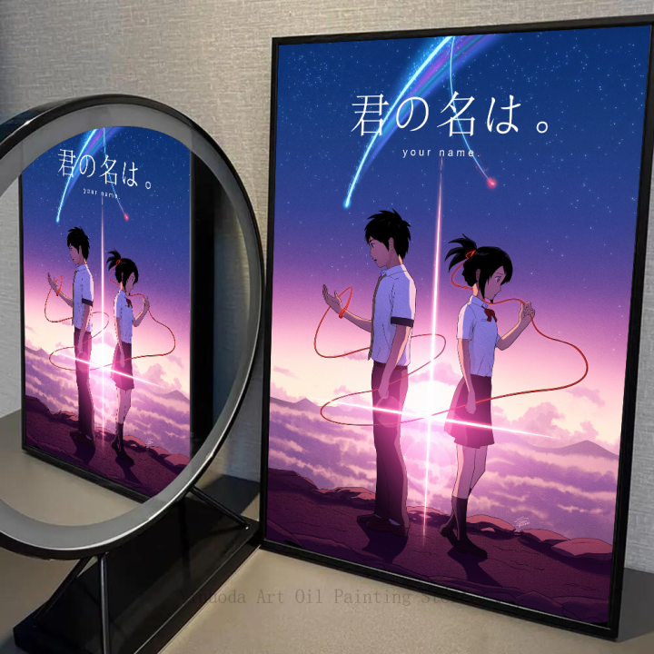 1PC Your Name Poster Self-adhesive Art Waterproof Paper Sticker Coffee ...