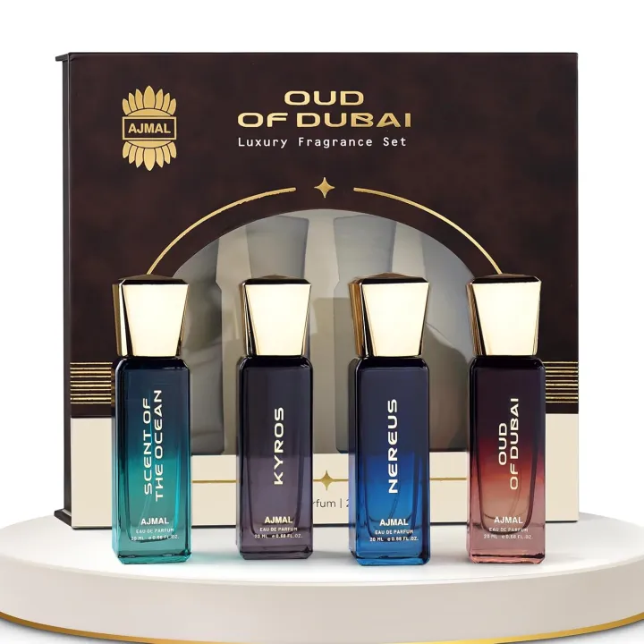 Ajmal Oud of Dubai Unisex Perfume Gift Set – 4 x 20ML | Daraz.com.np