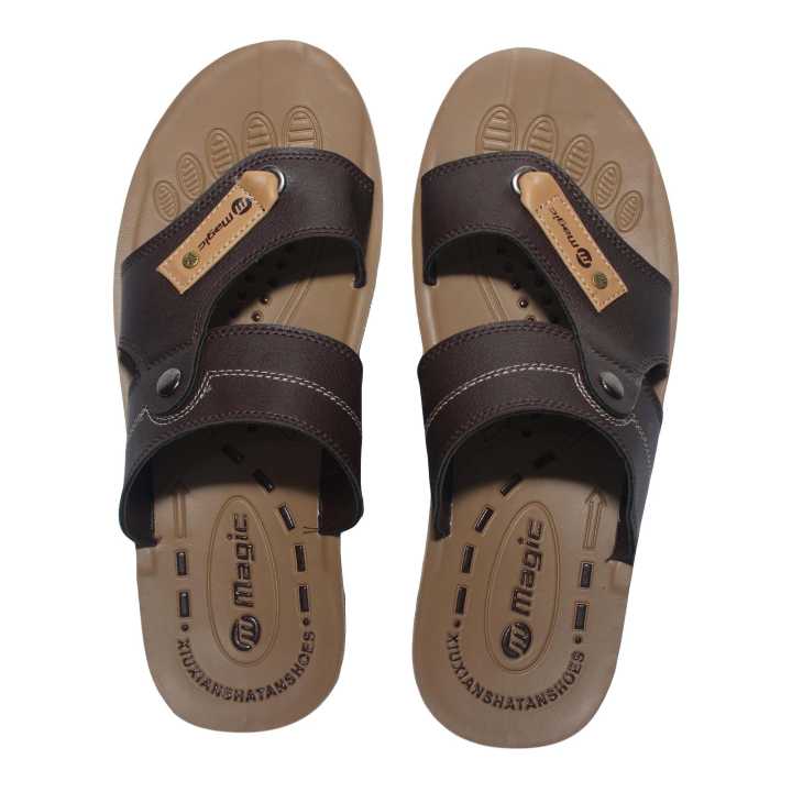 Magic Brown Slippers For Men | Daraz.com.np
