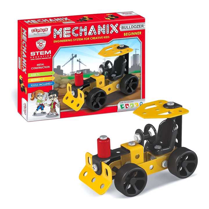 Mechanix Beginner BULLDOZER | Engineering System For Creative Kids ...