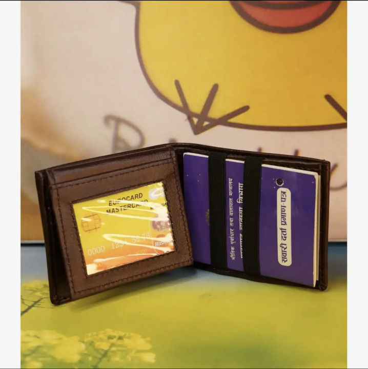 Leather Wallet Bill Book And License Holder Purse Fashion For Men ...