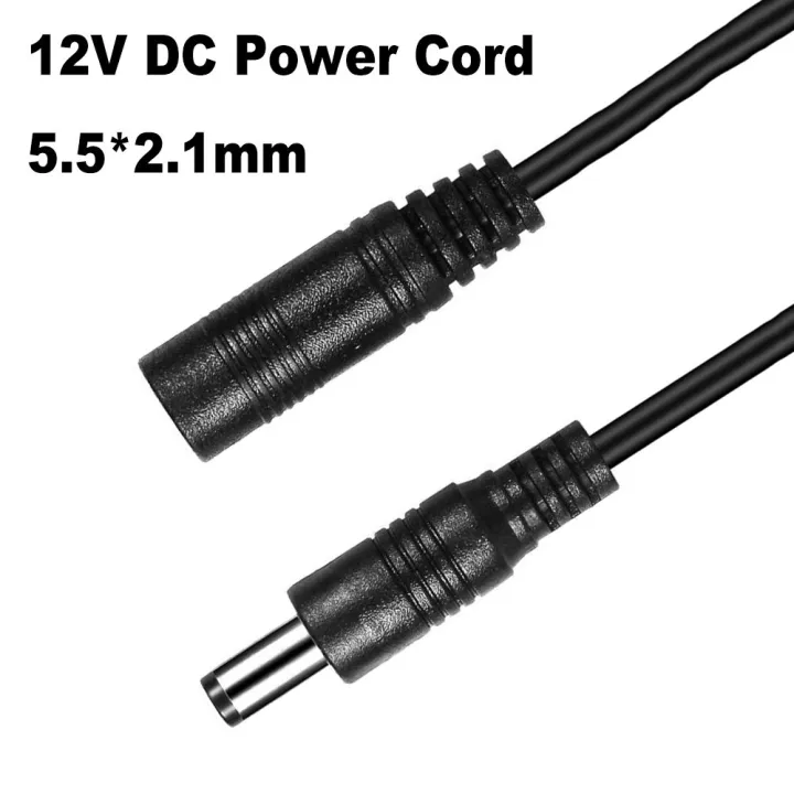 12V Home Appliance Power Adapter CCTV Camera 5.5*2.1mm Male to Female ...