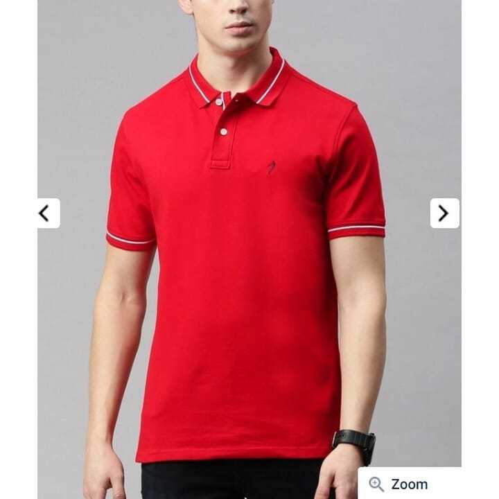 Indian Terrain Red Polo Solids T-Shirt For Men | Daraz.com.np