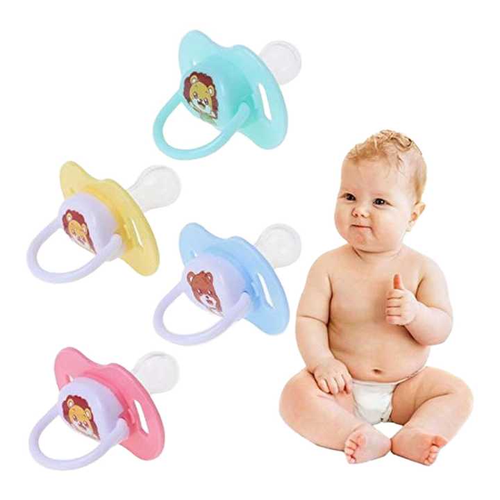 "Round Nipple Pacifier - Soothing Silicone Design for Sleeping, Breast ...
