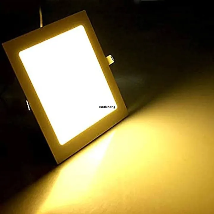 12W LED Panel Light Sunk (Square) Ceiling Panel Light WHITE/YELLOW ...