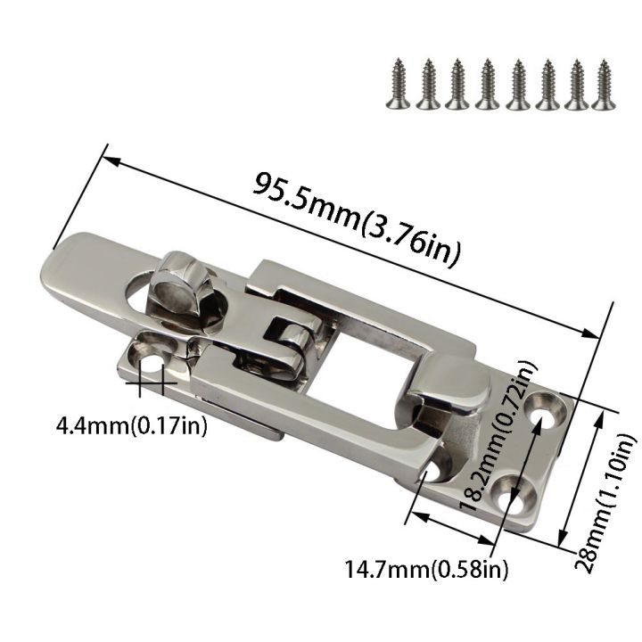 Marine Lockable Door Lock Catch Marine Grade Finish Anti-Rattle ...