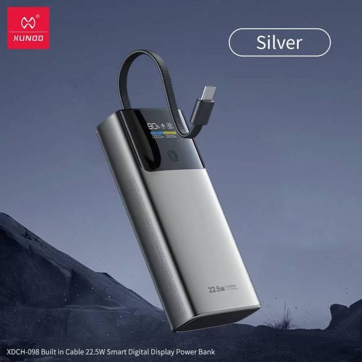 Xundd XDCH 098 10000mAh Smart Digital Display 22.5 Watt Powerbank ...