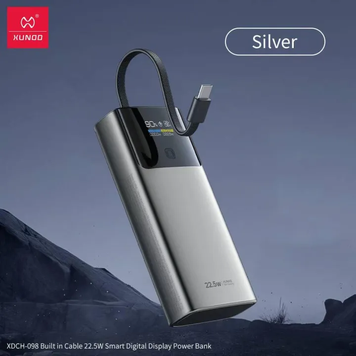 Xundd XDCH 098 10000mAh Smart Digital Display 22.5 Watt Powerbank ...