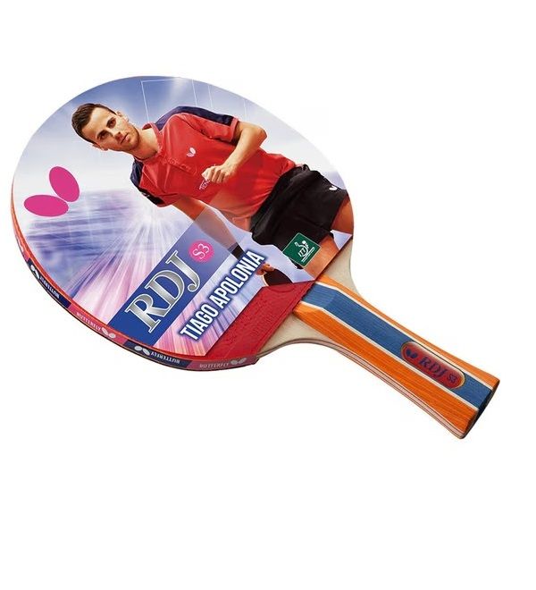 Butterfly RDJ S3 ITTF Approved Wood Table Tennis Racket with Thick ...