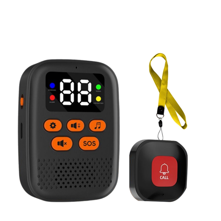 Wireless Caregiver Caregiver Pager Wireless Call Button SOS Emergency ...